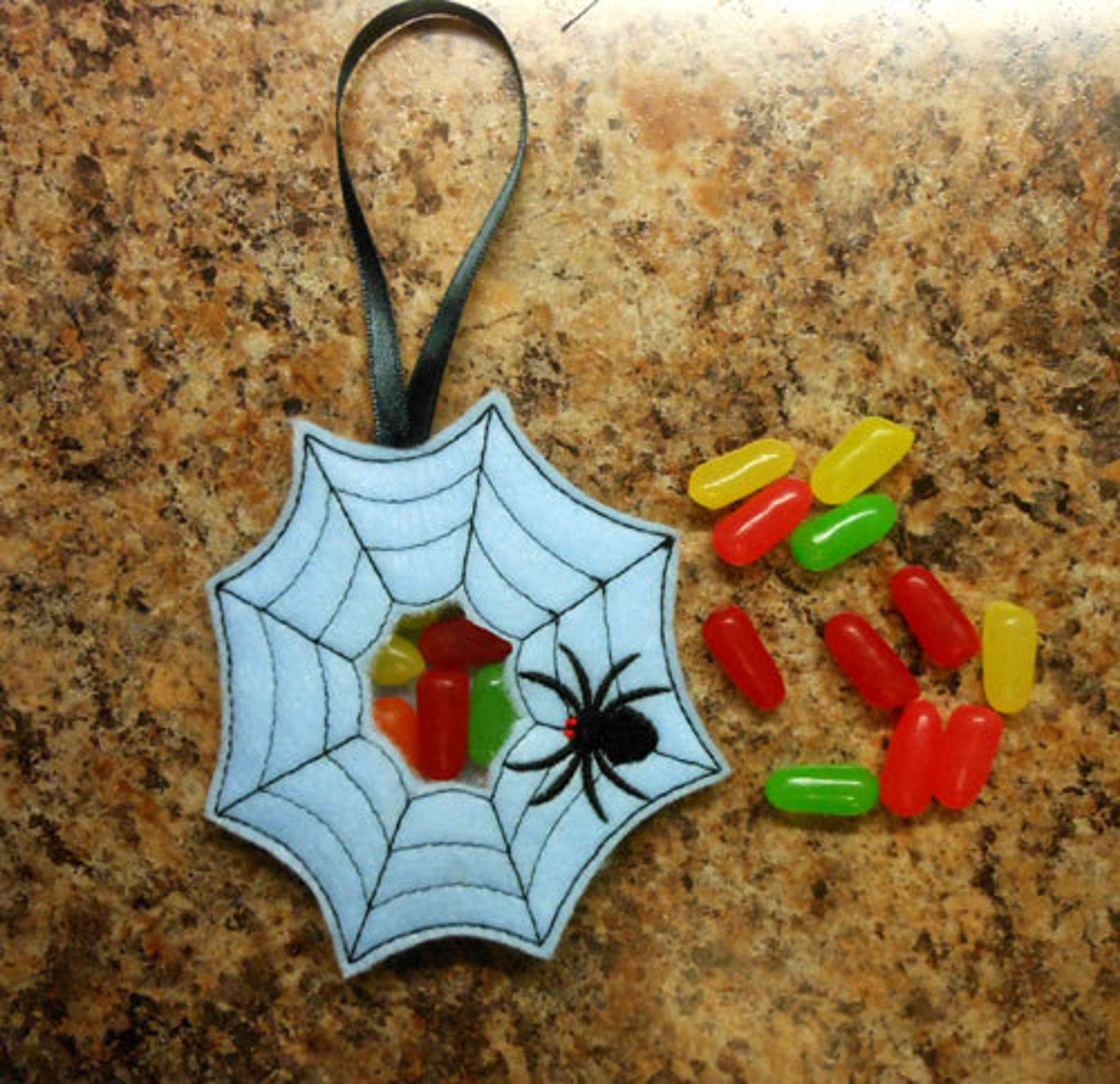 In the Hoop Spider Web Candy Pocket Embroidery Machine Design - Etsy