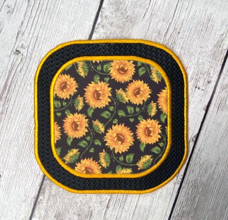 In the Hoop Vinyl Coaster Embroidery Machine Design Set | Etsy