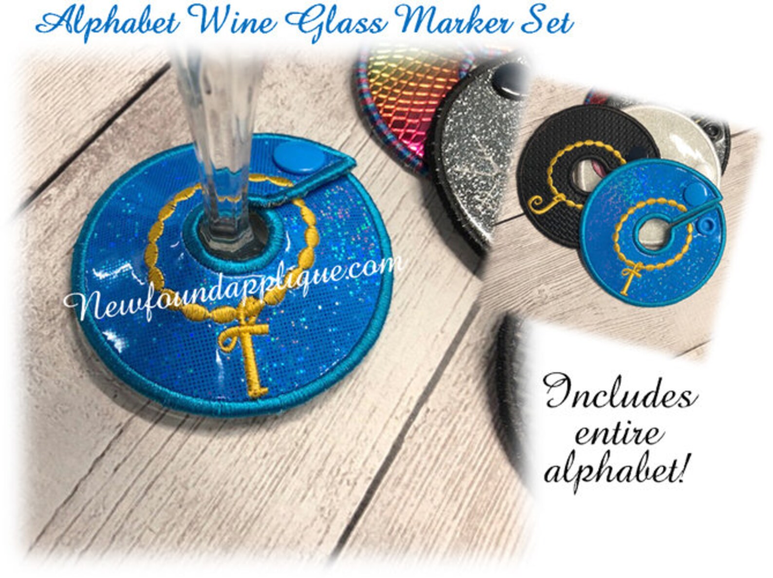 In the Hoop Alphabet Wine Marker Embroidery Machine Design Set - Etsy