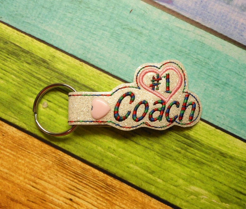 In the Hoop Key Fob 1 Coach Embroidery Machine Design - Etsy