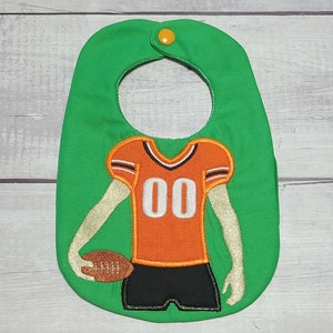 In the Hoop Football Bib Embroidery Machine Design Set - Etsy