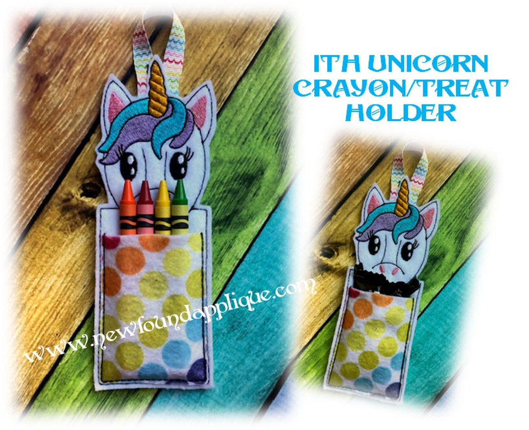 In the Hoop Unicorn Candy/treat Holder Embroidery Machine Design - Etsy