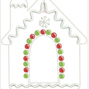 In the Hoop Gingerbread House Treat Pocket Picture Frame Ornament ...