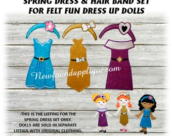 In the Hoop Dress up BFF Girl Doll Embroidery Machine Design Set - Etsy