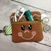 In the Hoop Gingerbread Boy Zipped Coin Purse Embroidery Machine Design ...