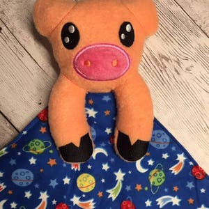 In the Hoop Pig in A Blanket Embroidery Machine Design - Etsy