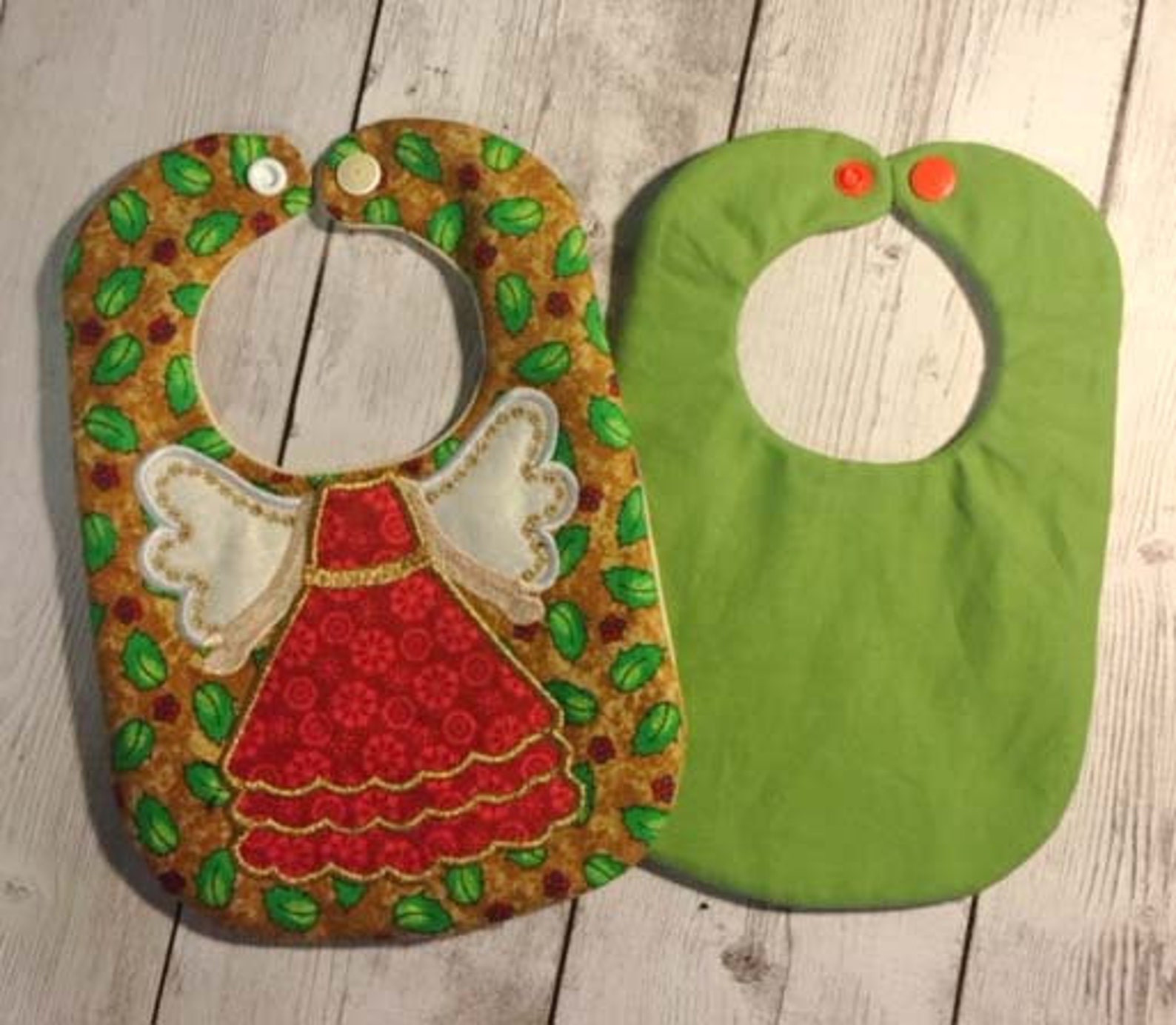 Angel Baby Bib Embroidery Design - Etsy