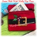 In the Hoop Santa Belt W Holly Zipped Case Embroidery Machine Design - Etsy