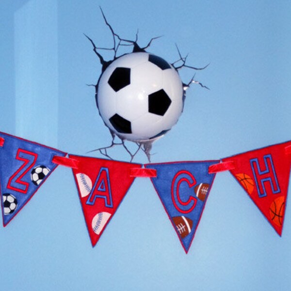 Sports Triangle Banner - Etsy