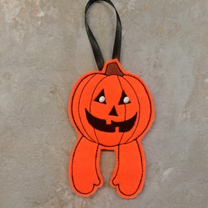 In the Hoop Halloween Ornament/pencil Holder Pumpkin Embroidery Machine ...