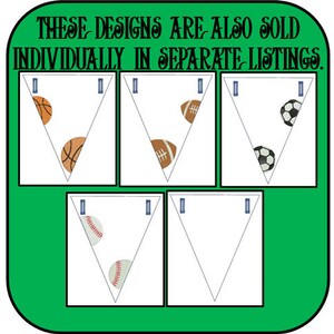 In the Hoop Triangle Sports Ball Banner Embroidery Machine Design Set ...