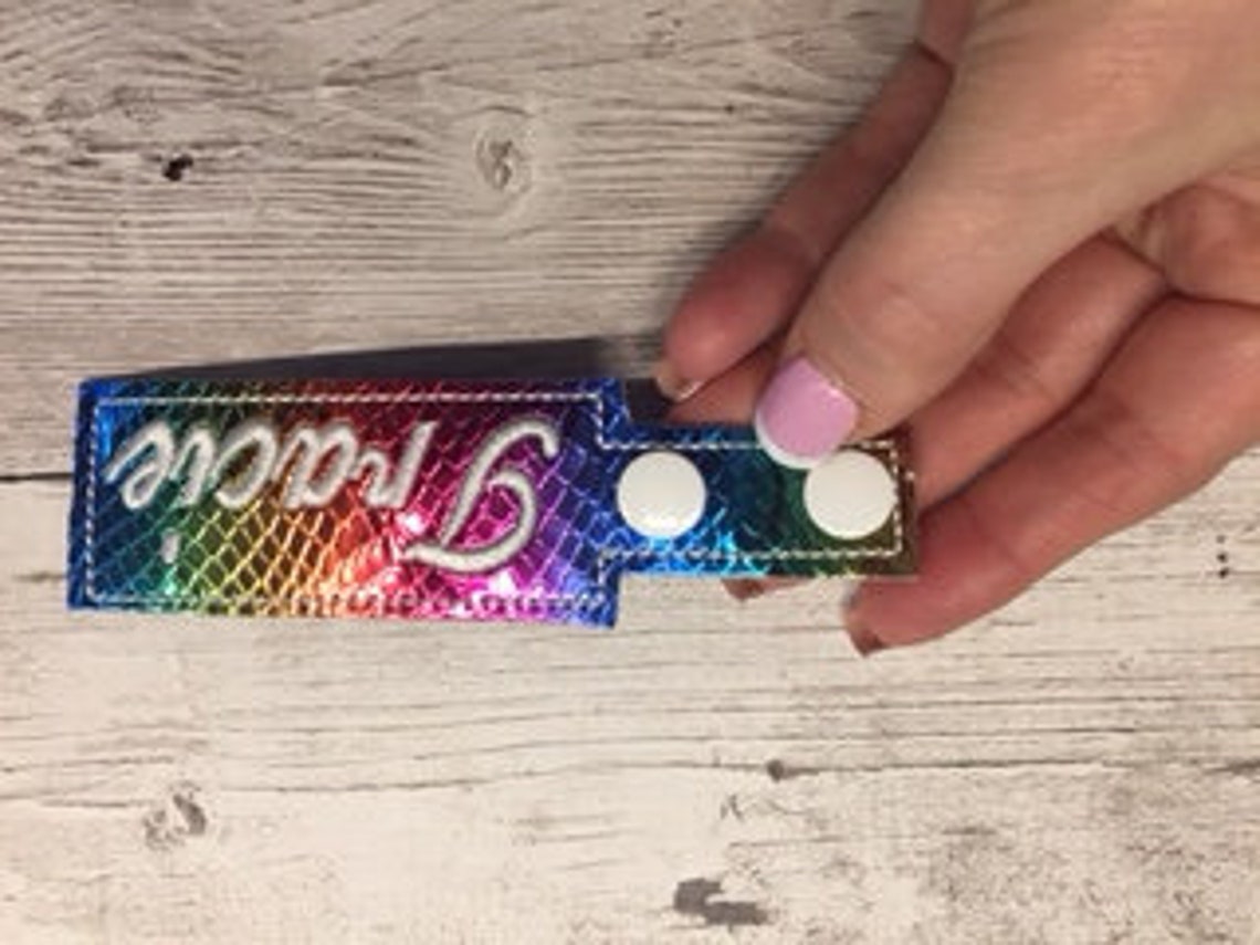 In the Hoop Blank Key Fob Embroidery Machine Design - Etsy