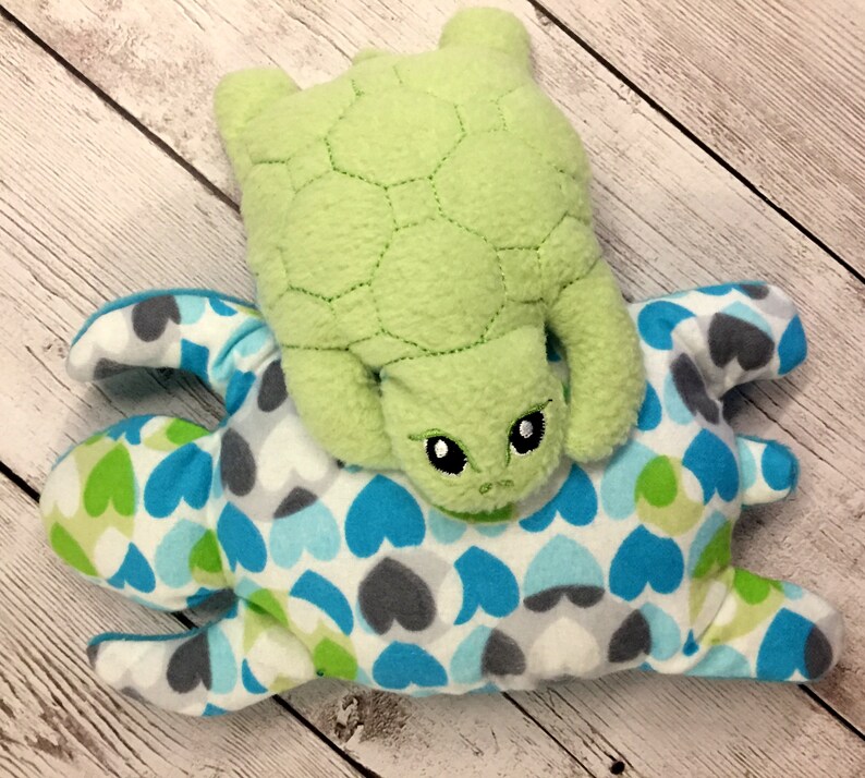 In the Hoop Turtle Bean Bag Embroidery Machine Design Set - Etsy