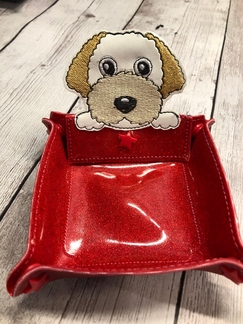 In the Hoop Labradoodle Peeker Snap Tray Embroidery Machine Design - Etsy