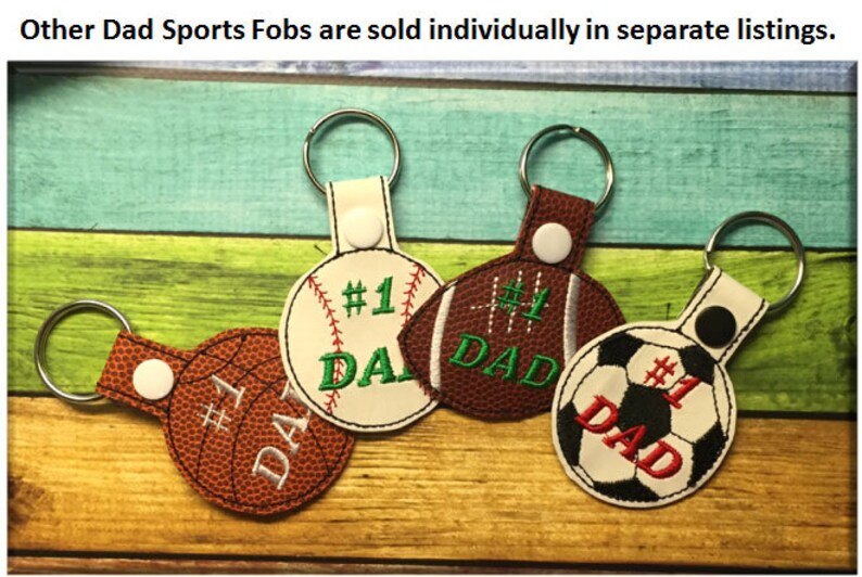 In the Hoop Basketball Dad Key Fob Embroidery Machine Design - Etsy