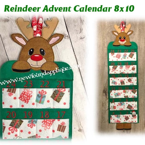 In the Hoop Advent Countdown Calendar Elf Embroidery Machine - Etsy