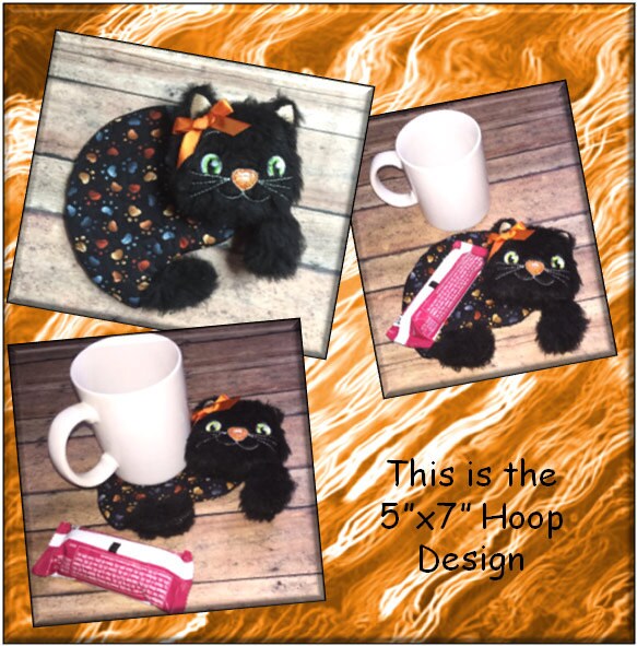 In the Hoop Cat Blanket/rug Embroidery Machine Design for 5x7 - Etsy