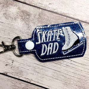 In the Hoop SKATE MOM & DAD Key Fob Embroidery Machine Design Set - Etsy