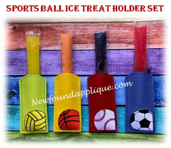 NFA Sports Ball Ice Treat Holder Embroidery Machine Design Set | Etsy