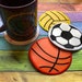 NFA Sports Ball Coaster Embroidery Machine Design Set - Etsy
