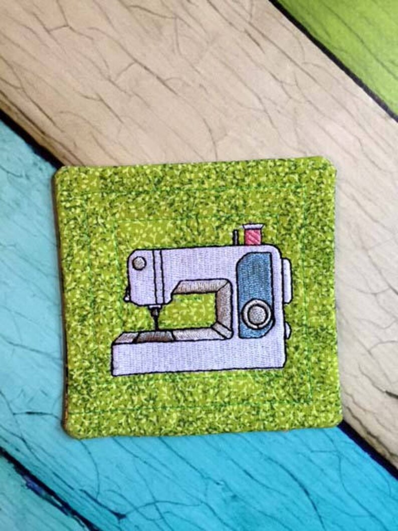 In the Hoop Sewing Coaster Embroidery Machine Design Set | Etsy