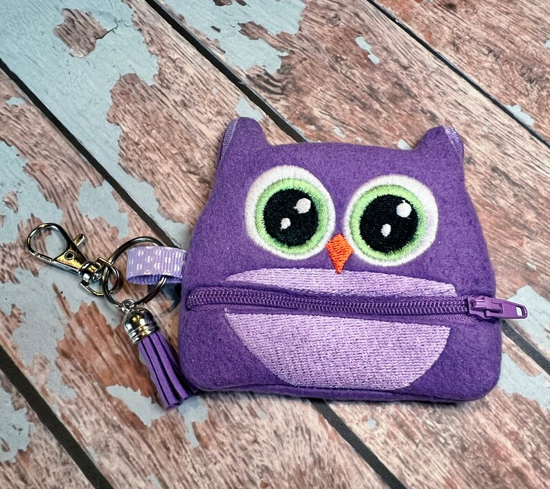 Zipped Buddy Case Owl Embroidery Design - Etsy