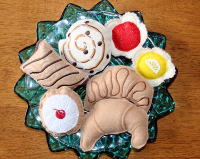 In the Hoop Felt Food Yummy Pastry Play Food Embroidery - Etsy
