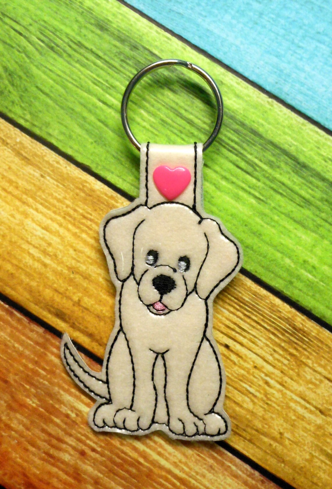 In the Hoop Dog Key Fob Set 4 Embroidery Machine Design Set - Etsy