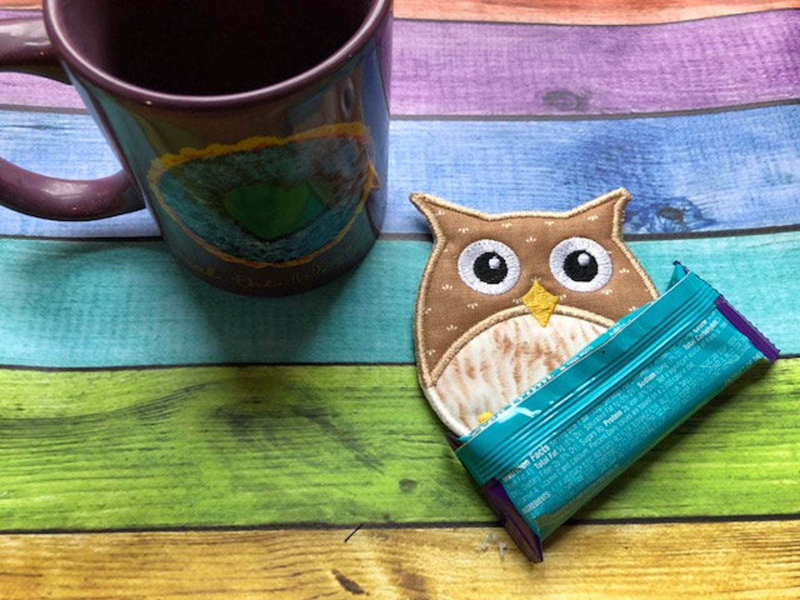 In the Hoop Owl Coaster Embroider Machine Design - Etsy