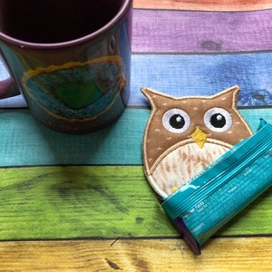 In the Hoop Owl Coaster Embroider Machine Design - Etsy