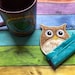 In the Hoop Owl Coaster Embroider Machine Design - Etsy