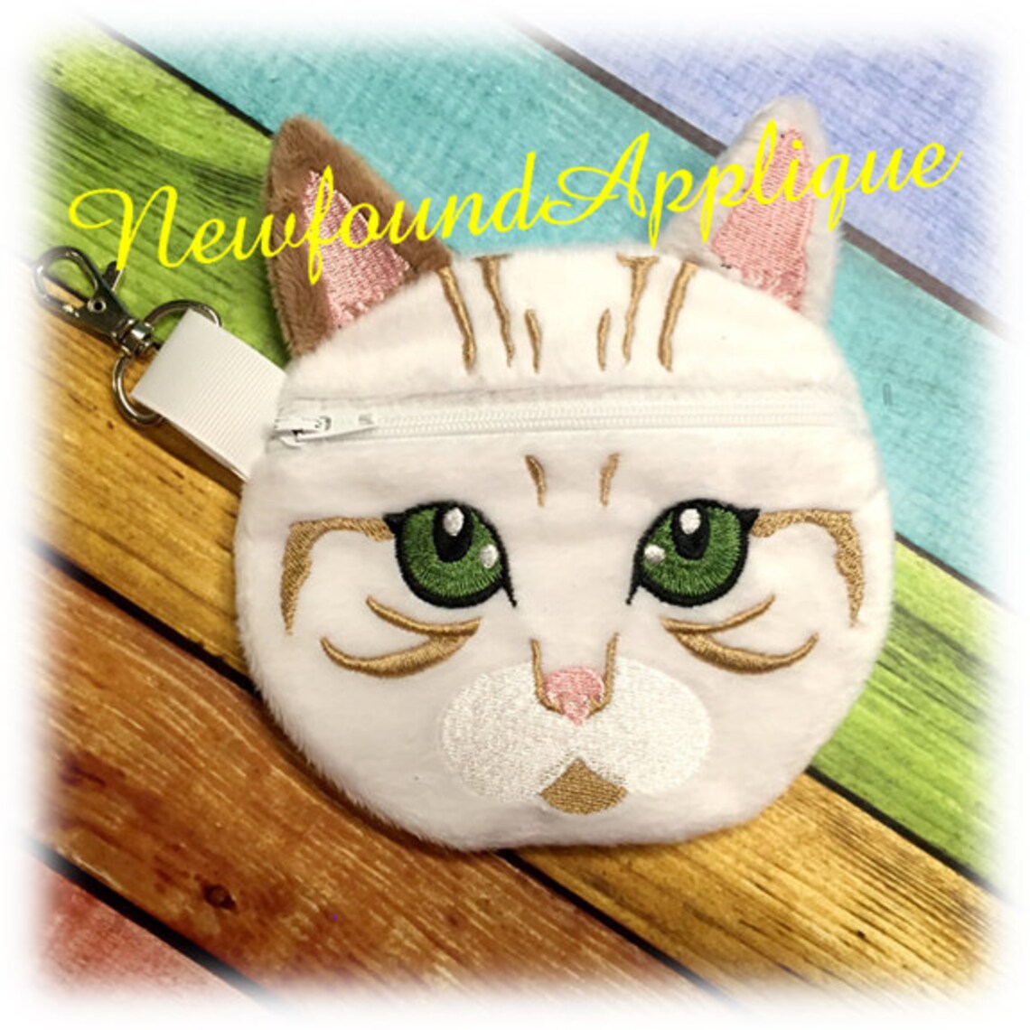 In the Hoop Line Zipped Cat Case Embroidery Machin Design - Etsy