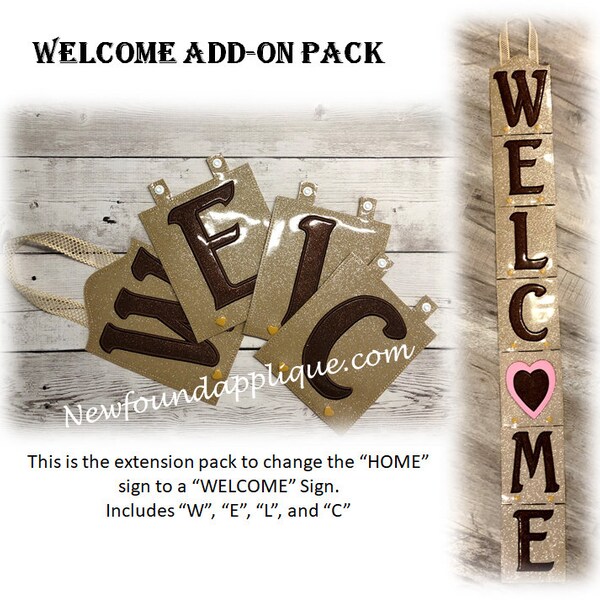 Welcome Sign Hoop - Etsy