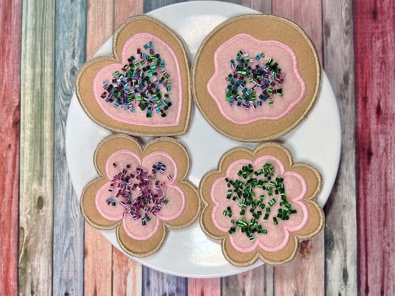 In the Hoop Iced Cookie and Icing Bag Embroidery Machine Design Set - Etsy