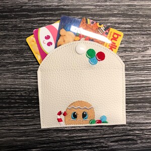 In the Hoop Gingerbread Card Coin Purse Case Embroidery Machine Design ...