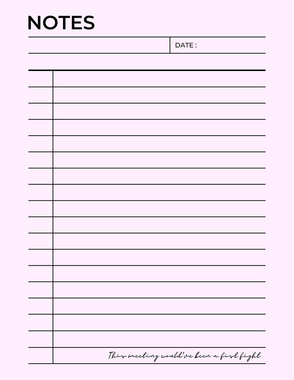Printable Notebook Pages With Bold Quotes Funny and Motivational Lined ...