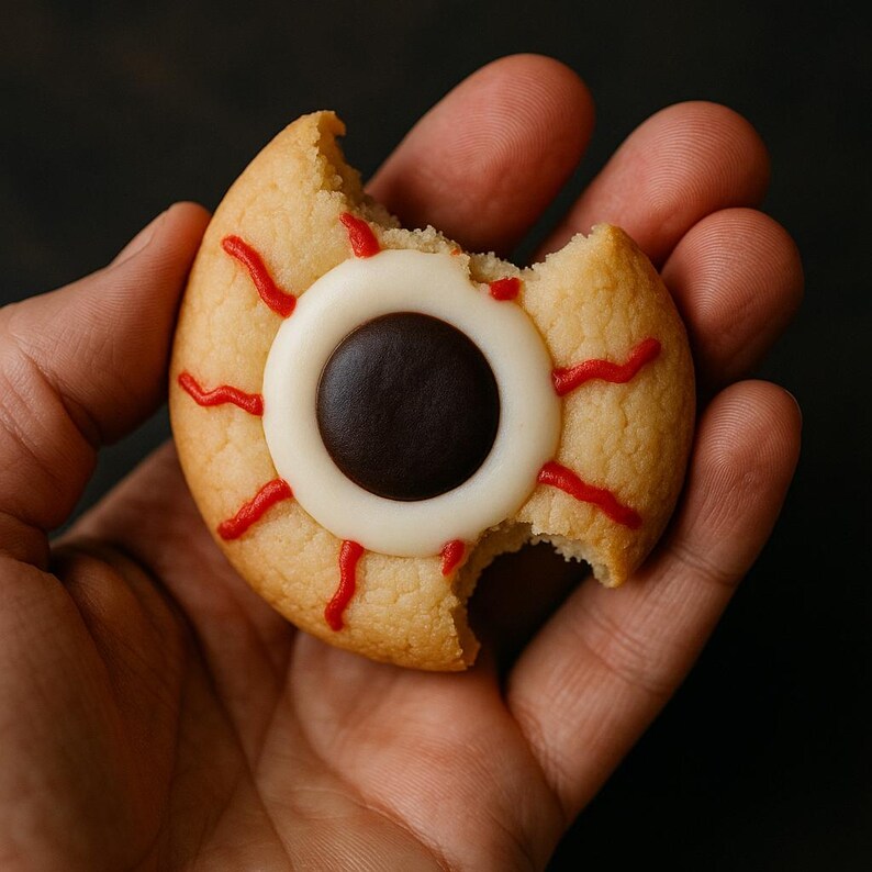 Halloween Eyeball Cookies Recipe | Spooky Treats PDF (digital Download ...