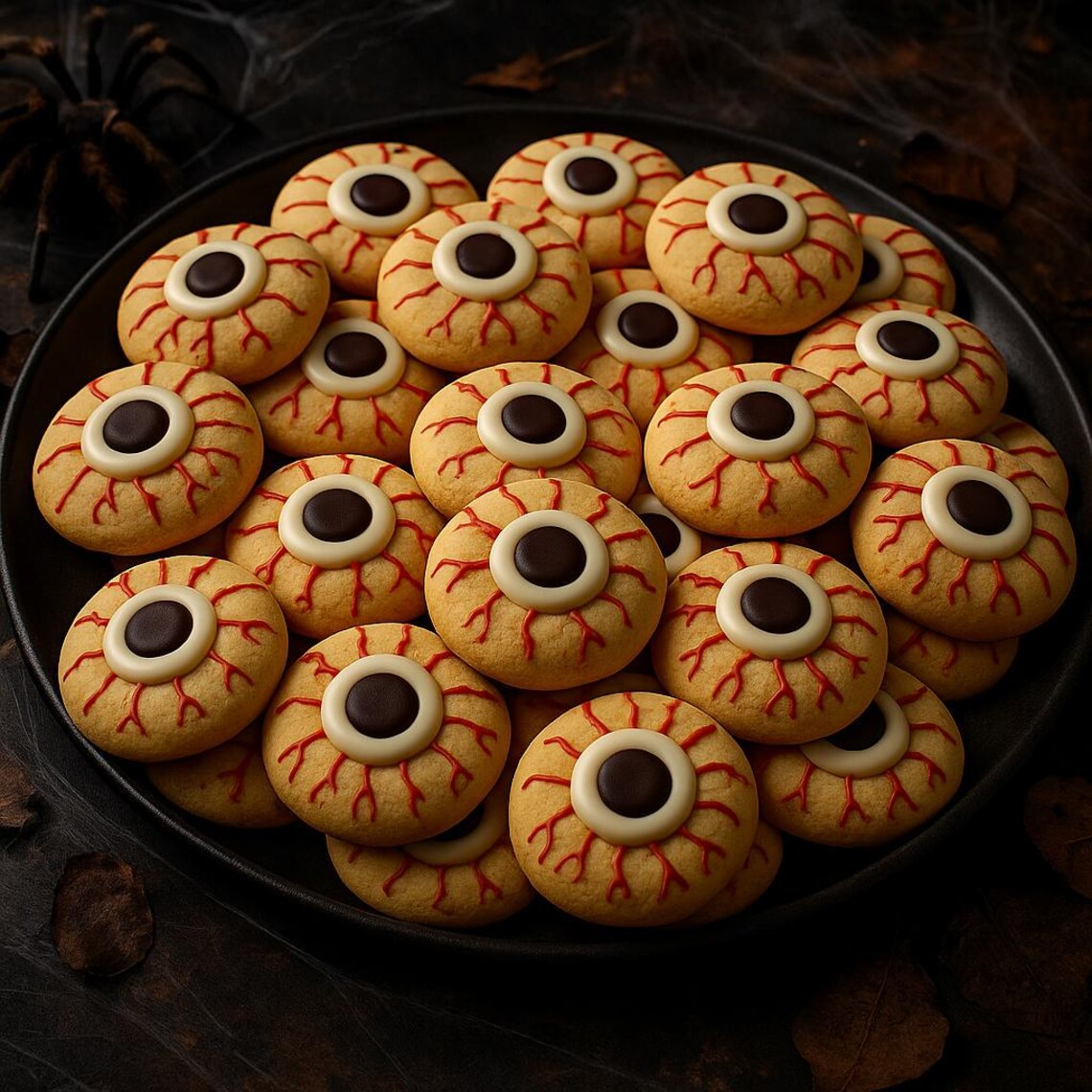 Halloween Eyeball Cookies Recipe | Spooky Treats PDF (digital Download ...