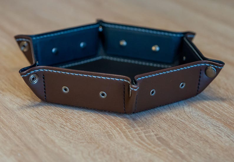 Hexagonal Foldable Leather Dice Tray Pattern - Leathercraft Pattern and ...