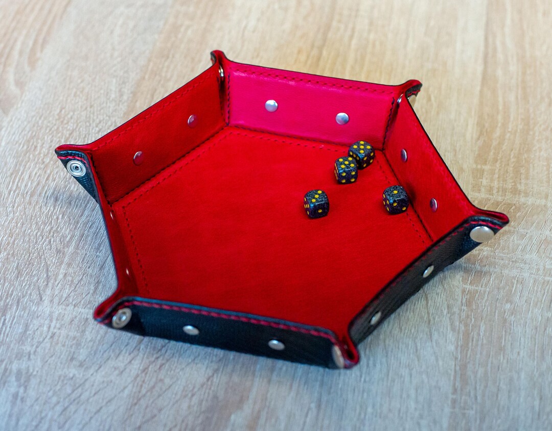 Hexagonal Foldable Leather Dice Tray Pattern - Leathercraft Pattern and ...