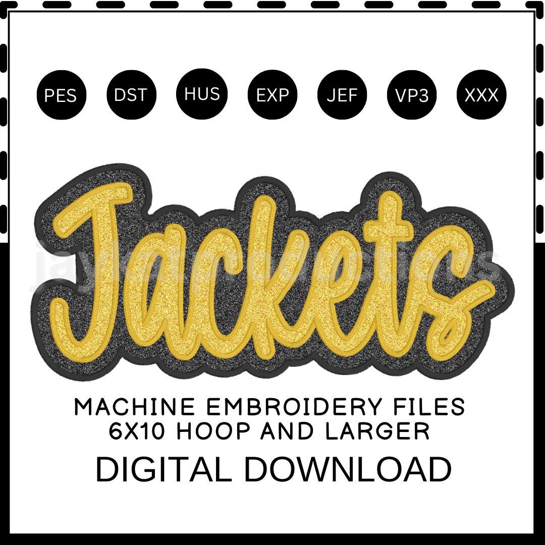 Double Layer Machine Embroidery Applique Design for Htv-jackets - Etsy