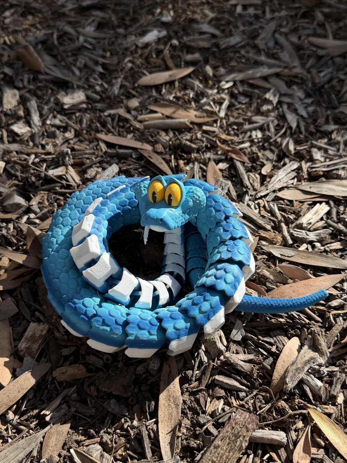 Zootopia Gary the Snake – 3D Printed Articulated Blue Snake Toy ...