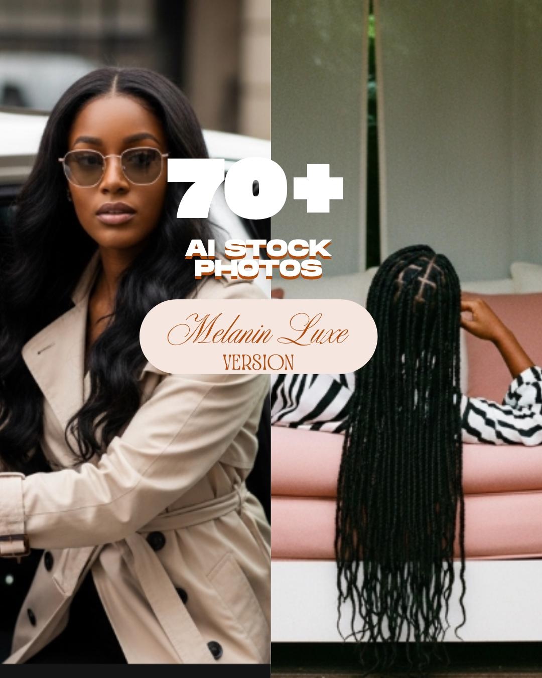 Melanin AI Stock Photos | AI Models | Black Woman Braids and Afros ...
