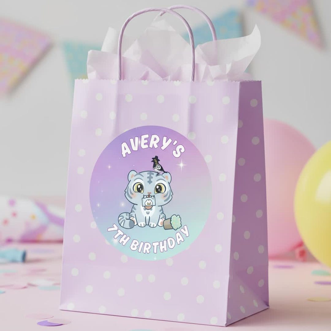 KPOP Demon Hunters Inspired Derpy Birthday Sticker - EDITABLE, Chibi ...