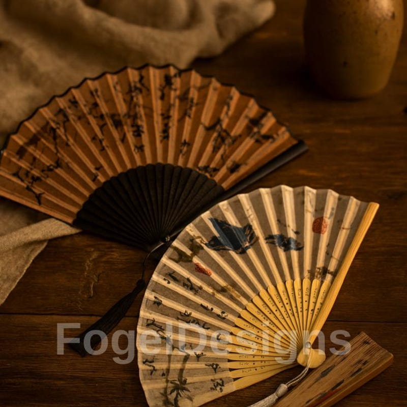 Silk Fan - Etsy