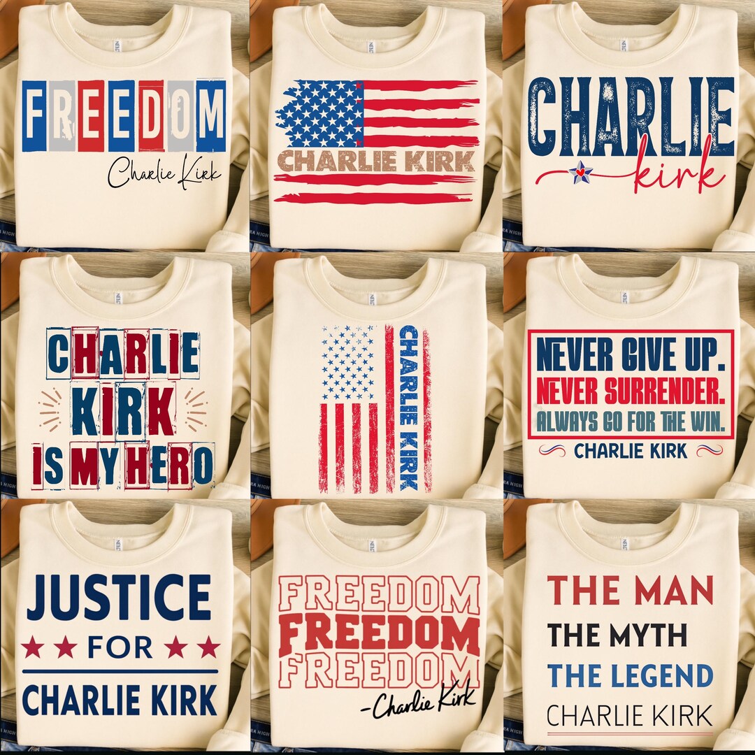 Charlie Kirk Quotes SVG PNG Bundle: Political Shirt Designs (digital ...