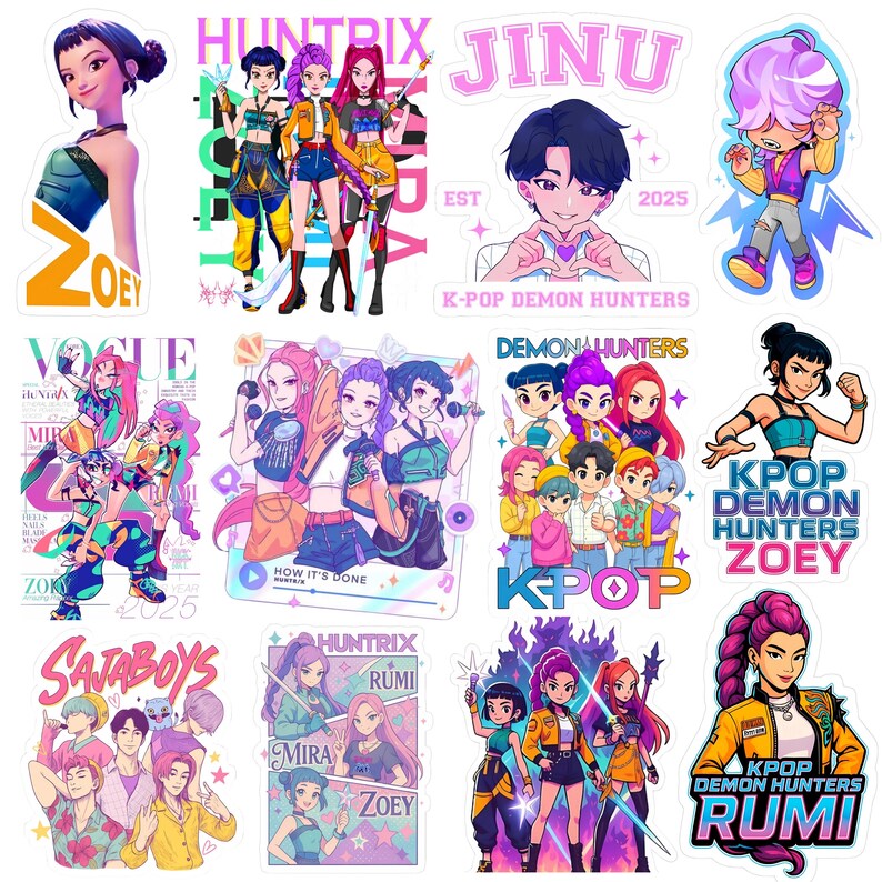 500+ Kpop Demon Hunter Png Bundle, Saja Boy Png, Huntrix Png, Girl ...