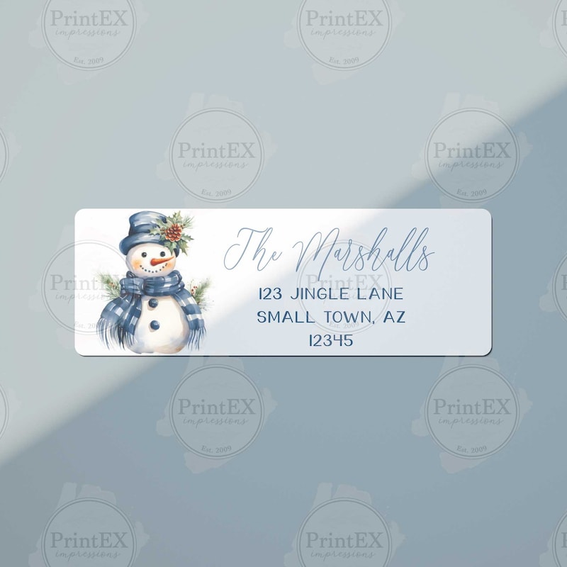 Snowman Labels - Etsy