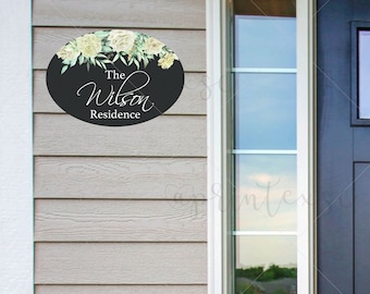 Residence Name Sign - Etsy