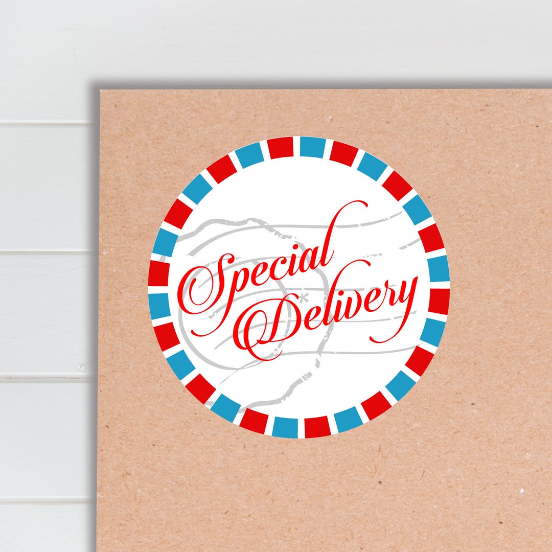 Special Delivery Packaging Label for Small Businesses & Gifts, US ...